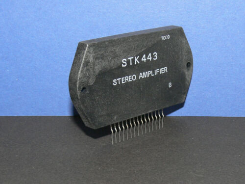 STK443 - STK 443 SANYO Hybrid Power Amplifier 2 channel Stereo 2x 13 ...